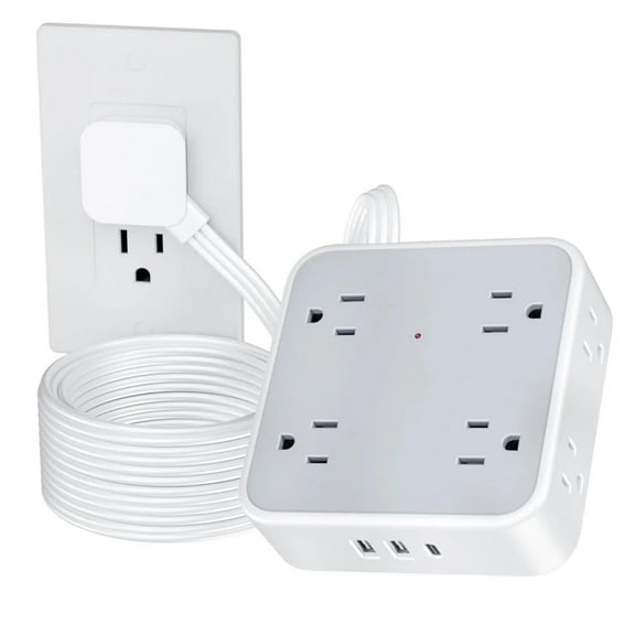 2 Prong Power Strip, 2 Prong to 3 Prong Outlet Adapter, 1400J Two Prong ...