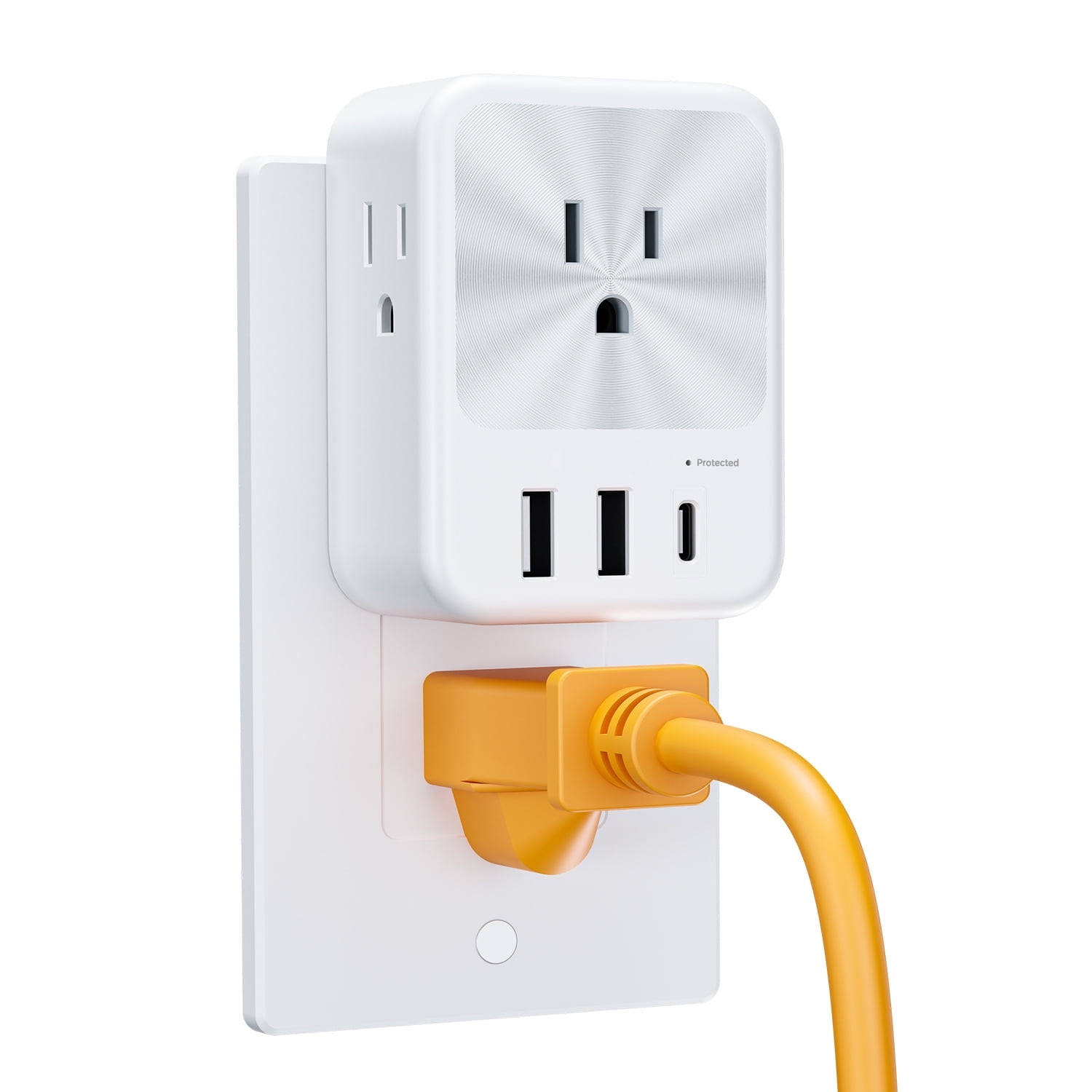 TESSAN Surge Protector Wall Outlet Extender,Multi Plug Outlet Splitter ...