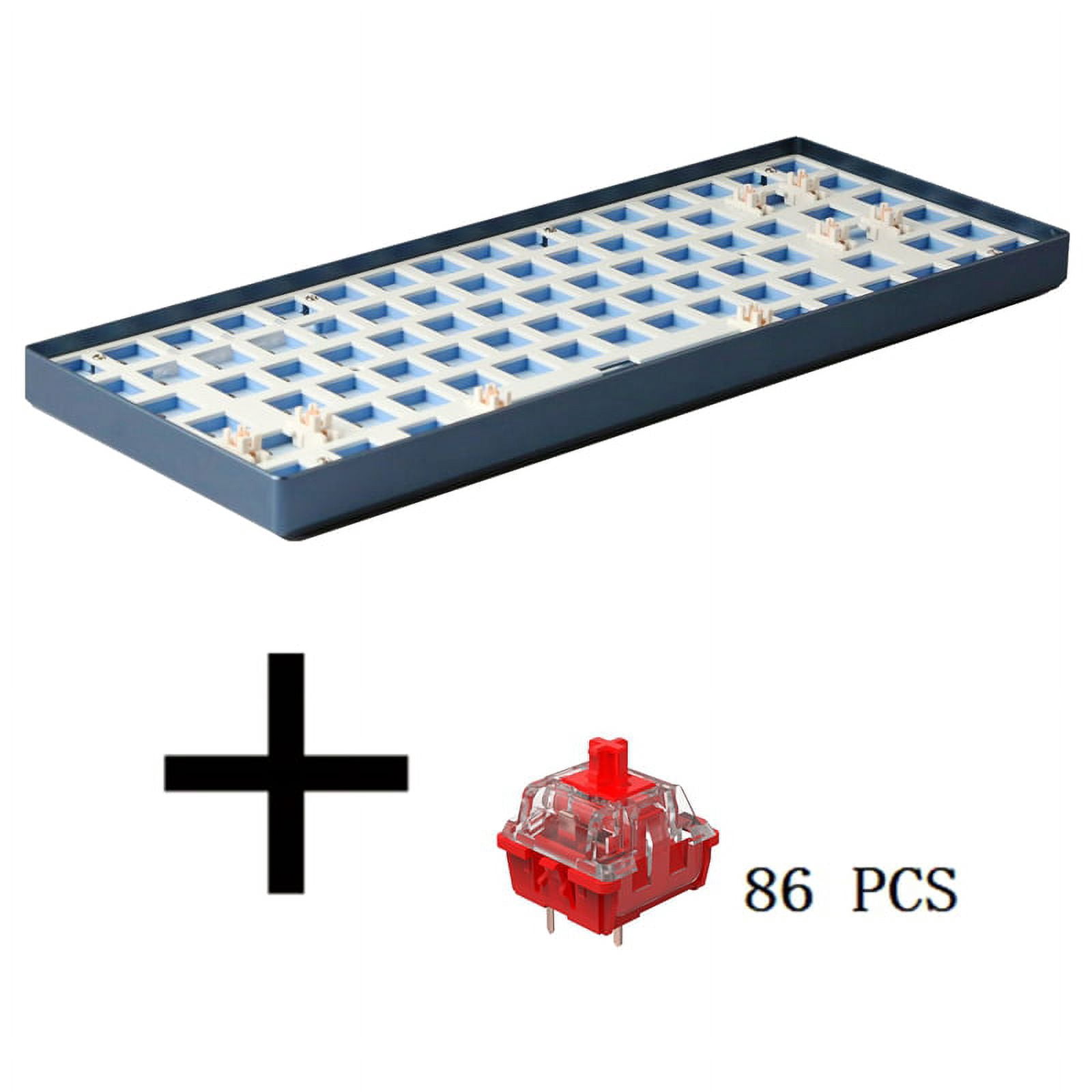 TESTER84 Gaming Mechanical Keyboard+Red Axis Kit Wired Hot-Swap ...
