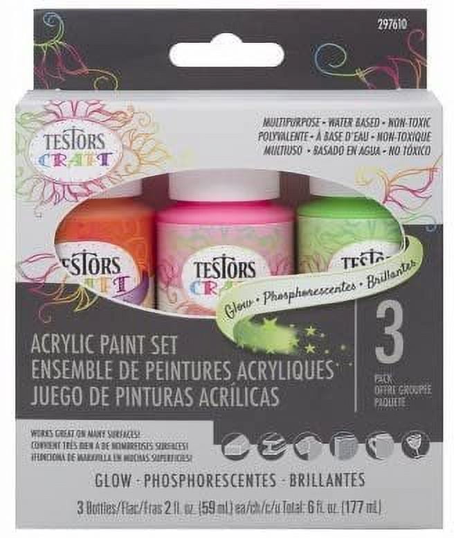 TESTOR CORPORATION Testor 297610 3PK 2OZ Glow Paint Set - Quantity 6 ...