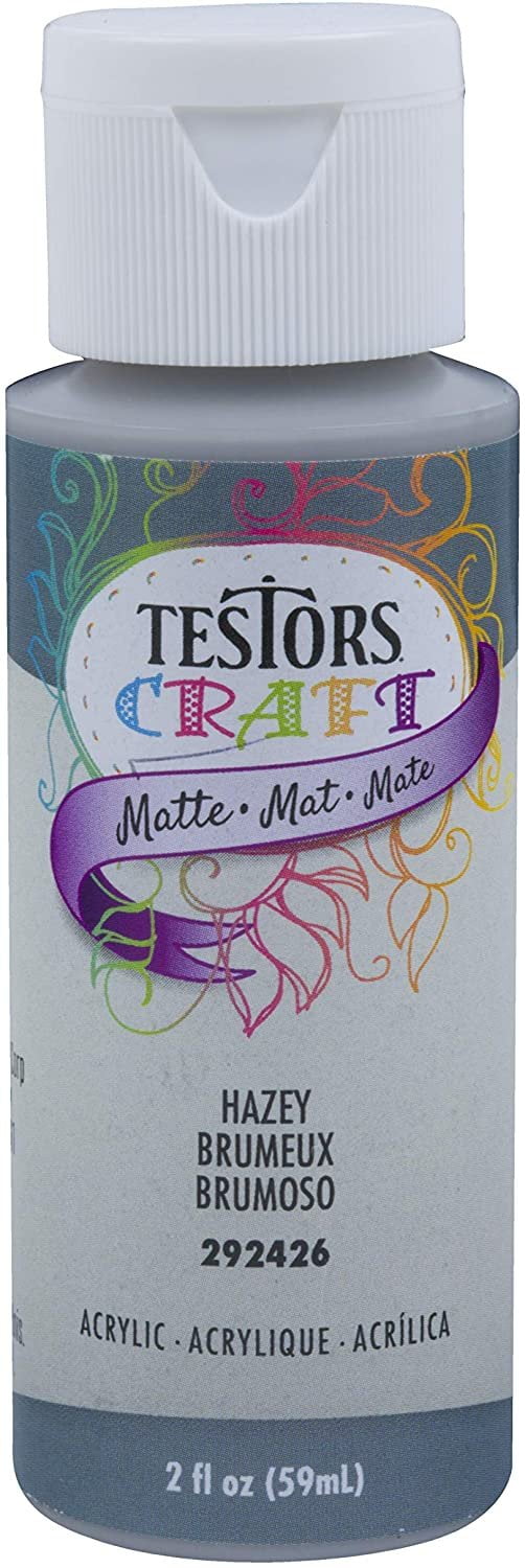 Testors Hazy Matte Acrylic Craft Paint - Matte Finish - 2OZ - Walmart.com
