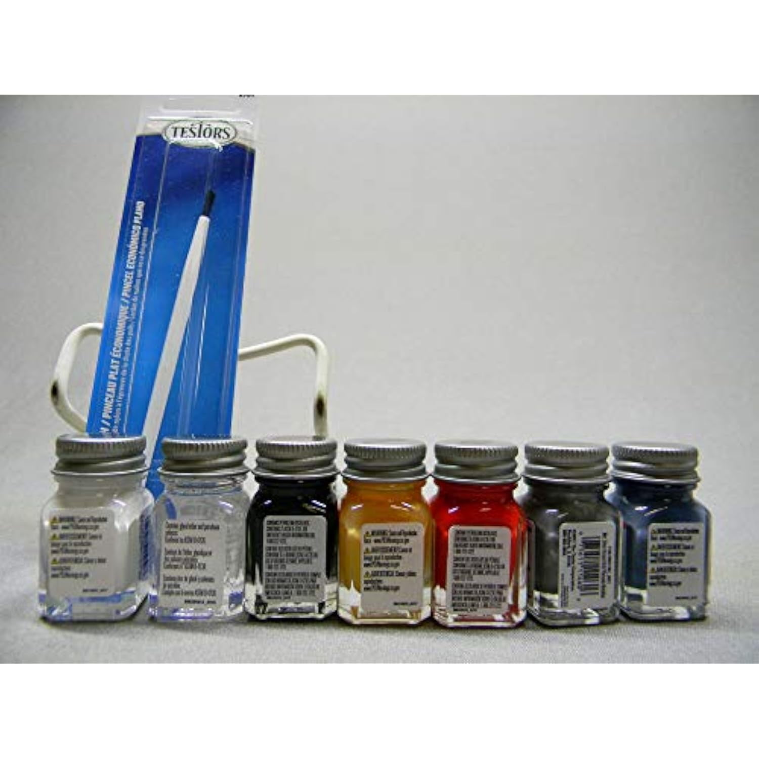 TESTOR PAINT HOUSEHOLD GLOSS ENAMEL KIT (6) COLORS TES9115-BULK ...