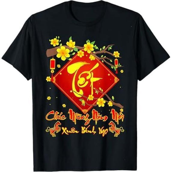 TET 2026 Chuc Mung NAM Moi Xuan Binh NGO Vietnamese New Year T-Shirt Sweatshirt - Walmart.com