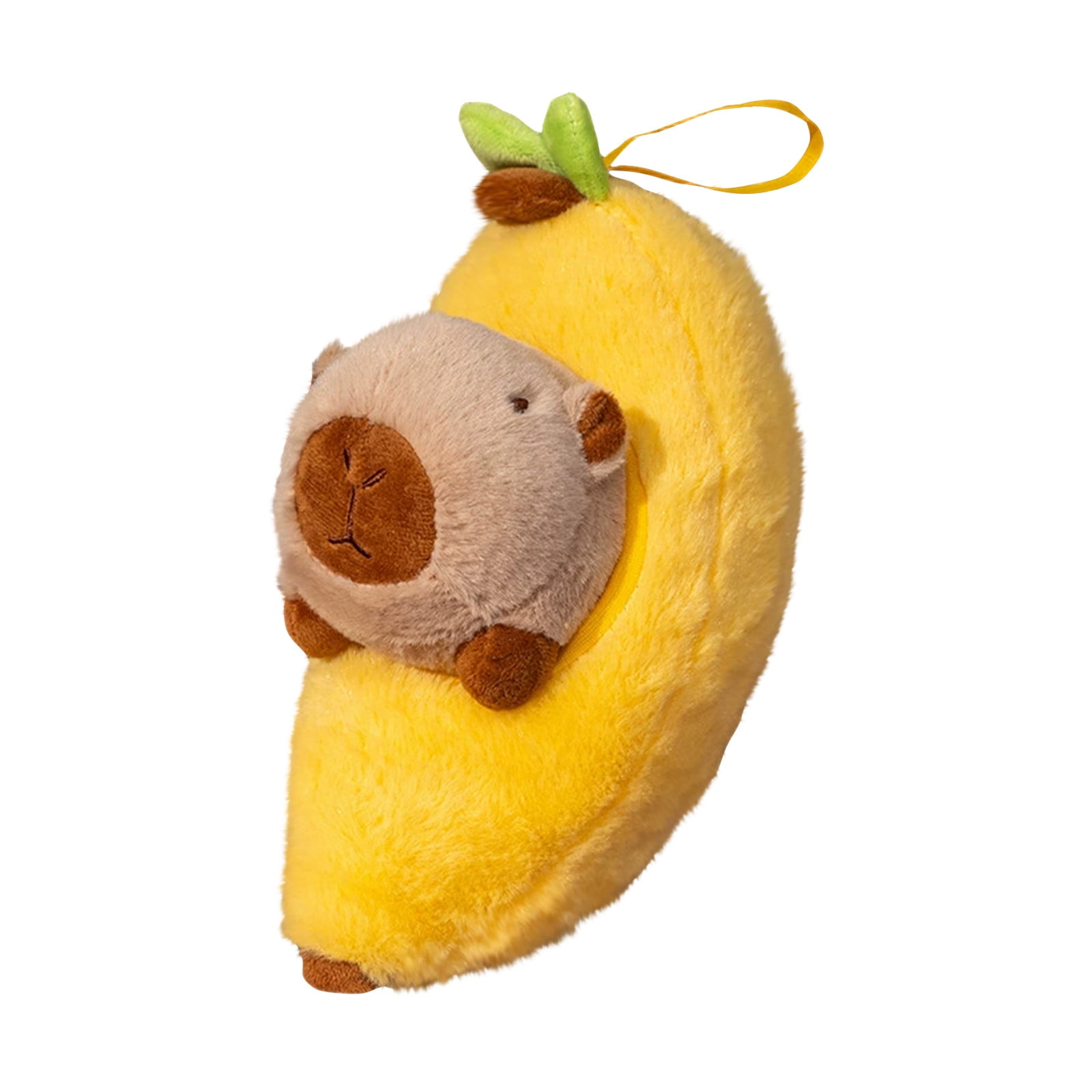TETAIA 10 INCH Cute Capybara Plush, French Baguette & Fruit Capybara ...