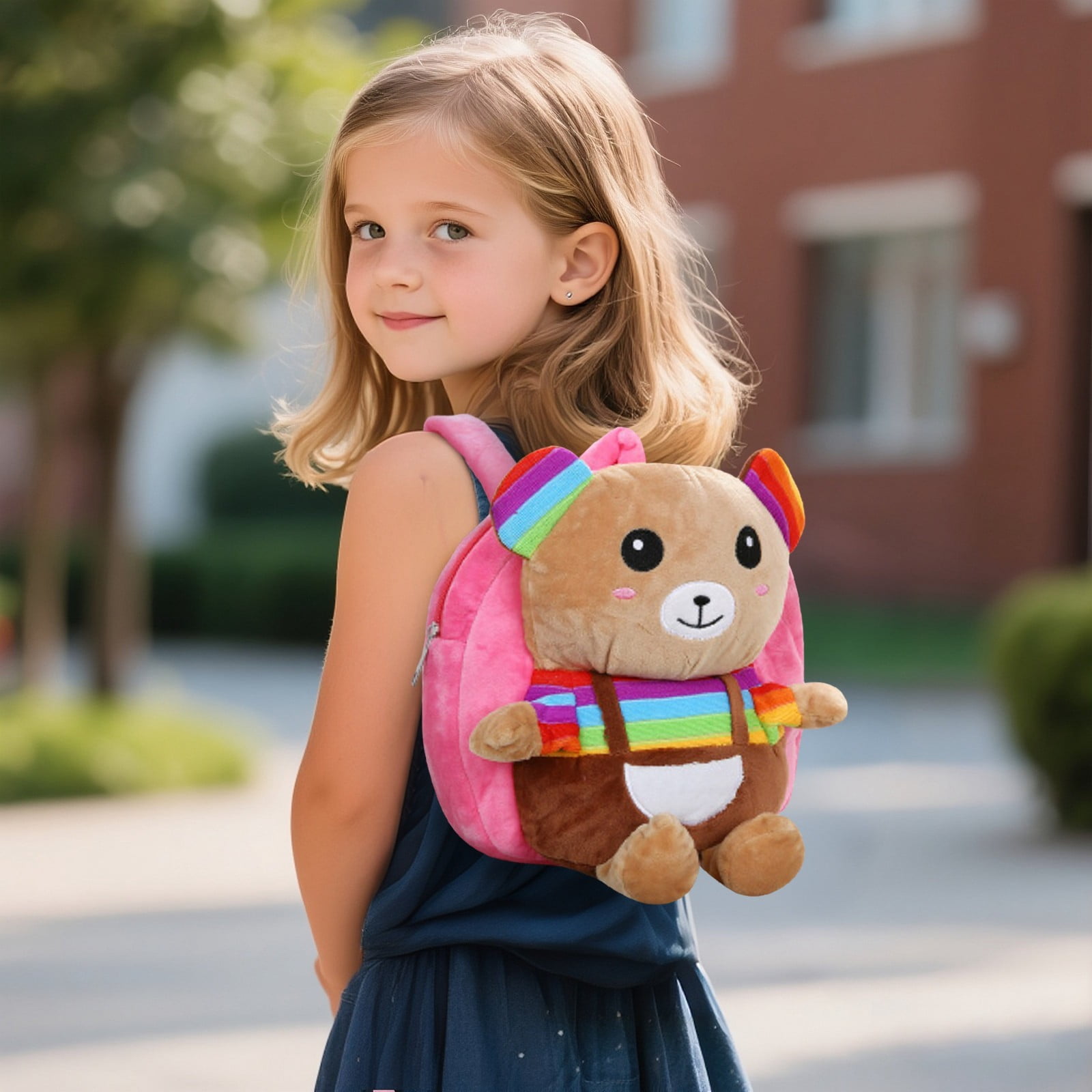 TETAIA 10 INCH Toddler Backpack With Leash & Safety Harness, Teddy Bear ...