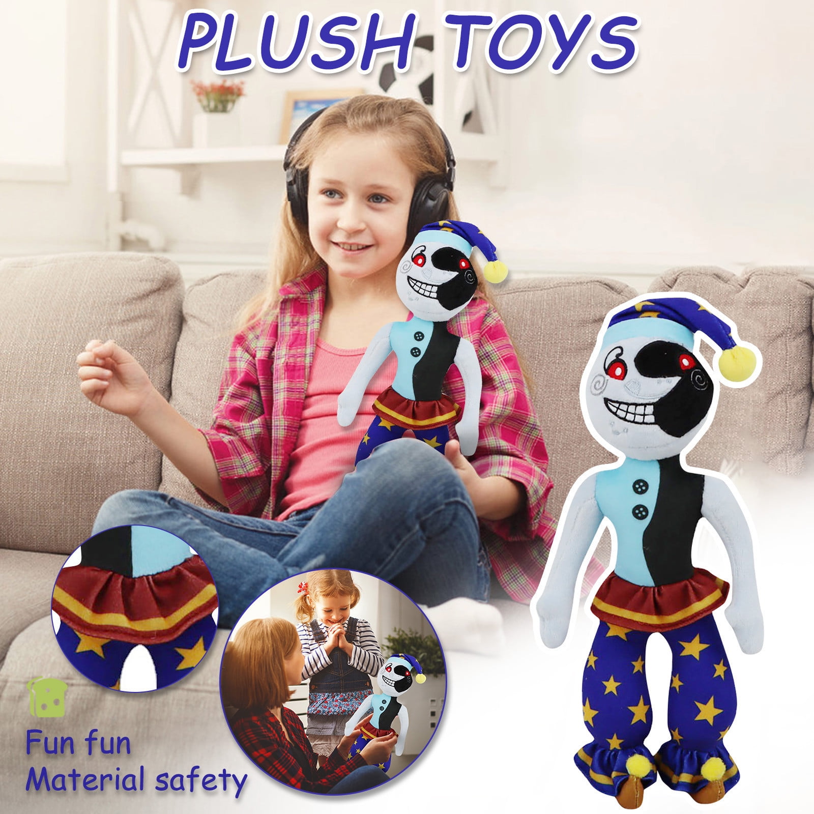 TETAIA 13 INCH Five Nights At Freddys Fnaf Moondrop Plush Toy Security ...