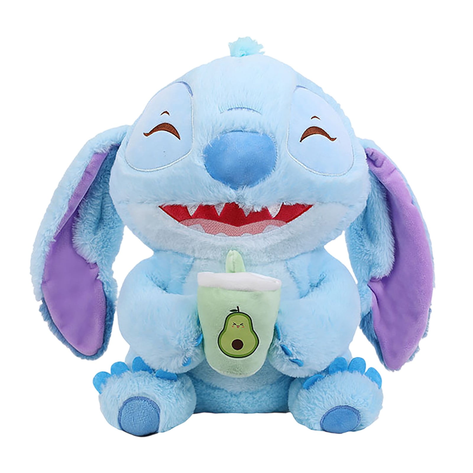 TETAIA 14 INCH Cartoon Stitch Tea with Milk Plush Doll Toy Soft Pillow ...