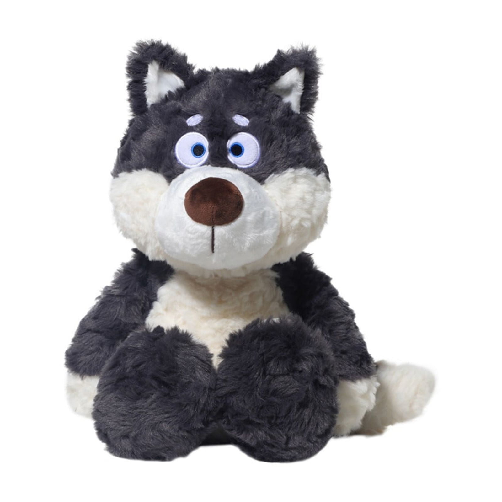TETAIA 16 INCH Curious Gray Wolf Plushie Winnie The Wolf Plush Toy ...
