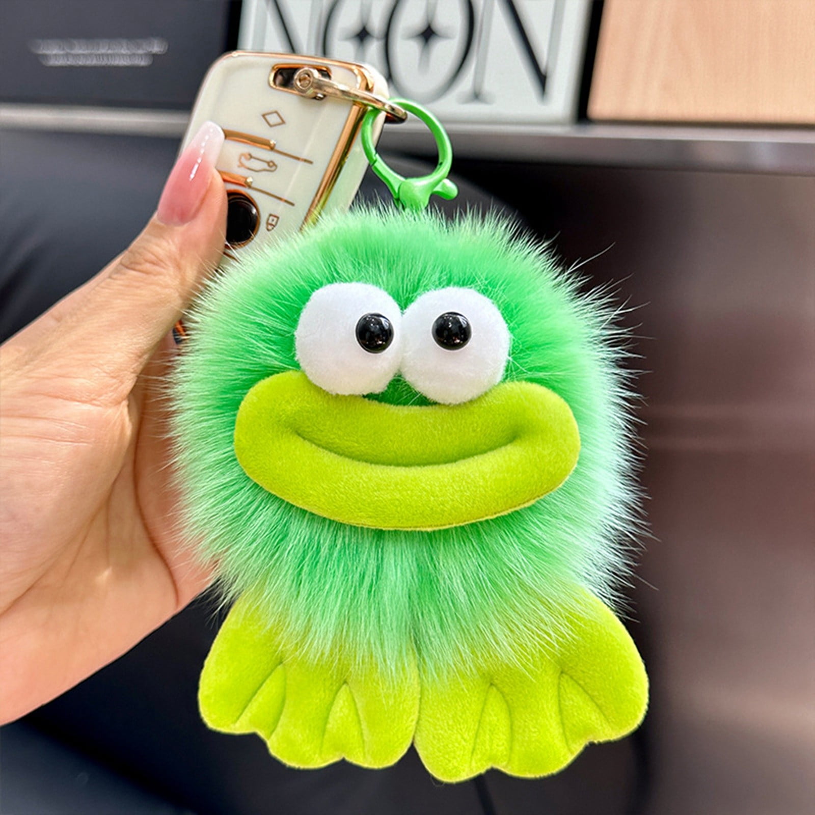 TETAIA 2 INCH Cute Fox Fur Duck Beak Briquettes Cute Sausage Lips ...