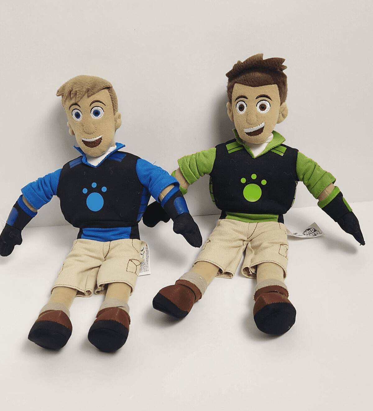 TETAIA 2 PCS 10 INCH Wild Kratts Brothers Chris & Martin Talking Plush ...