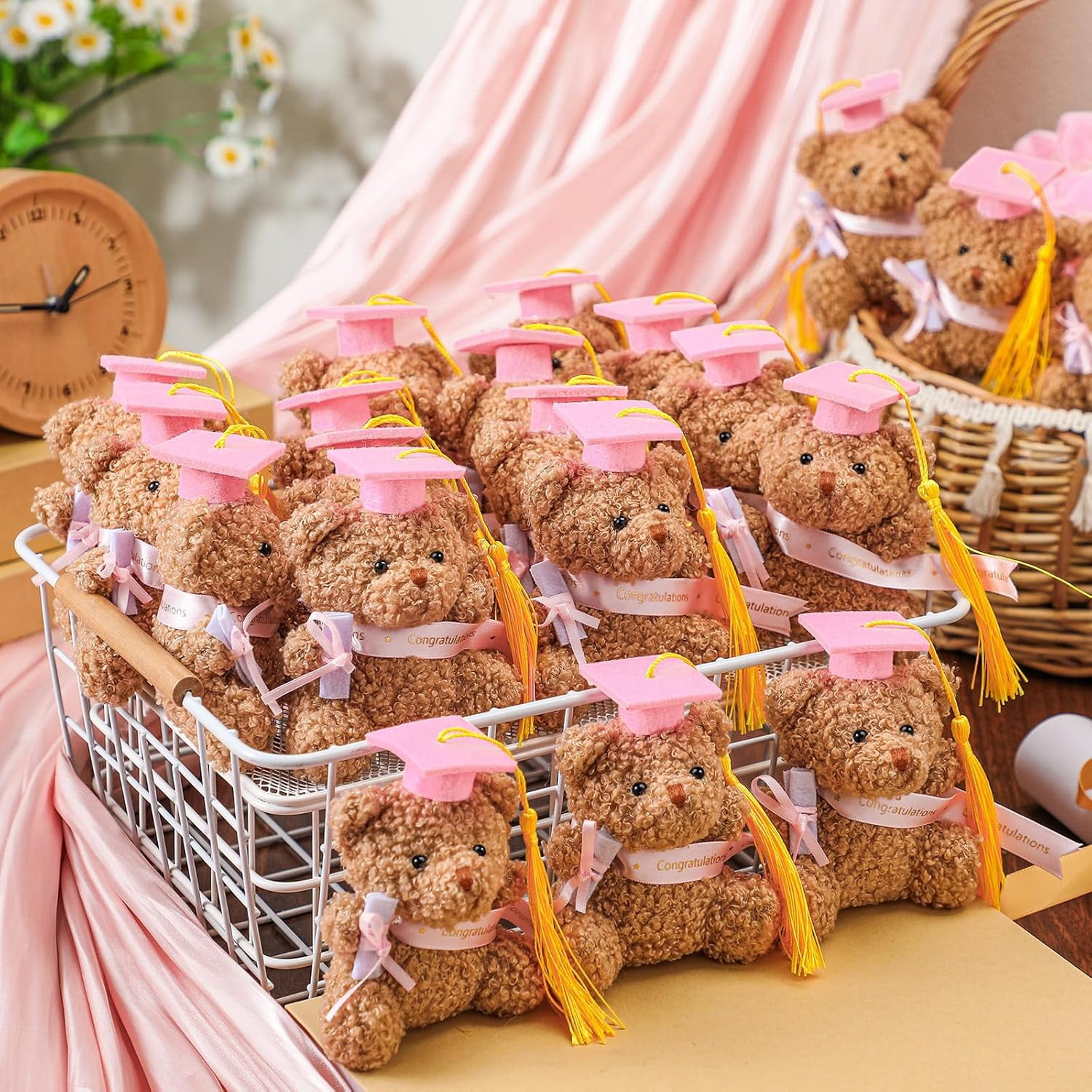 TETAIA 24 Pcs Mini Graduation Bears Bulk Teddies Bear Graduation ...