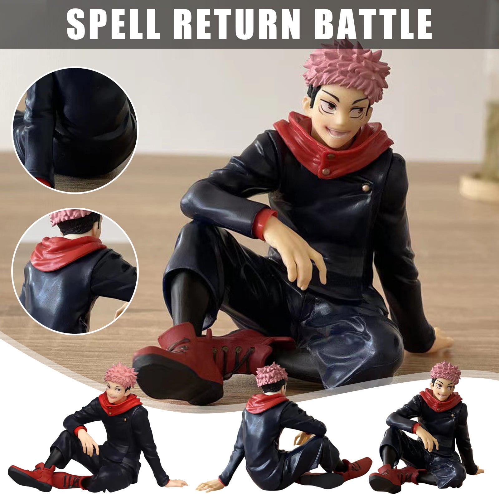 TETAIA 3 INCH Jujutsu Kaisen Itadori Yuji Figure Anime Pvc Action ...
