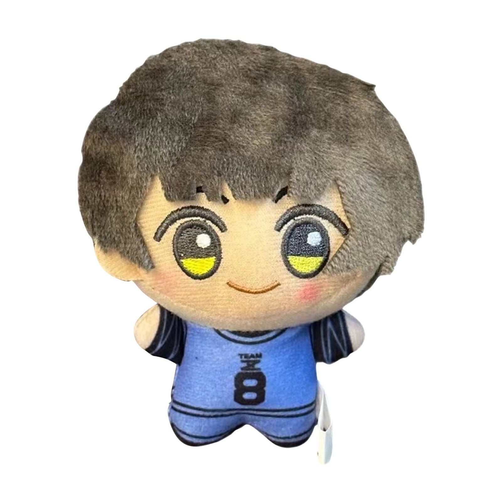 TETAIA 4 INCH Japanese Cartoon Blue Prison Plush Pendant Doll Football ...