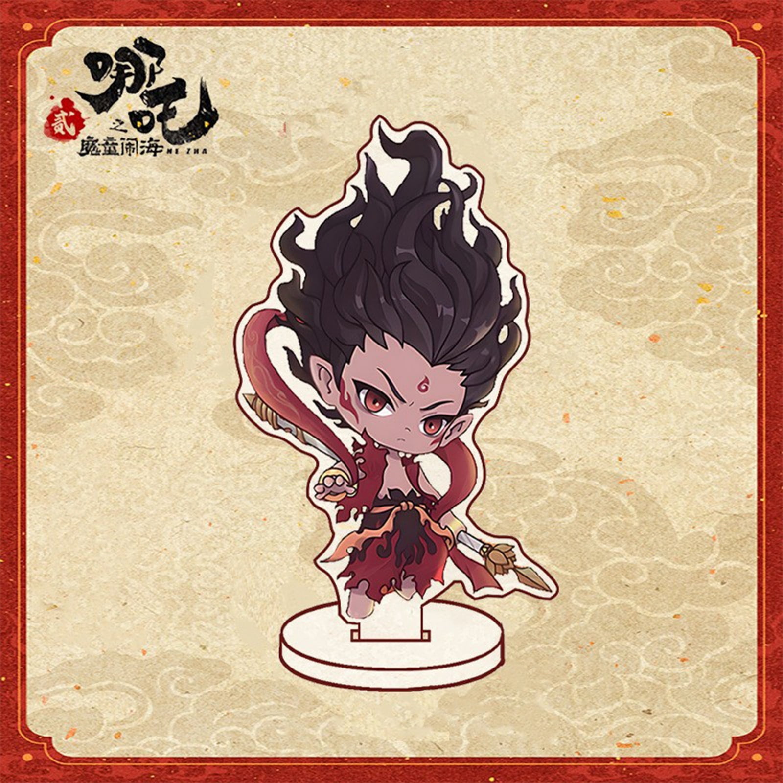 TETAIA 4 INCH Nezha Action Figure Acrylic Stand Decoration Desktop ...