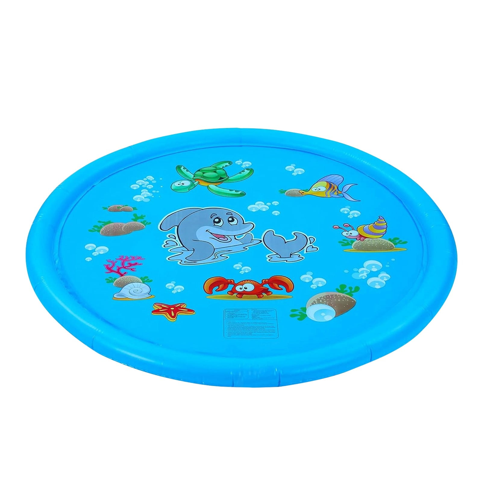 TETAIA 40 INCH Cartoon Elephant Water Spray Game Mat Outdoor Play Mat ...