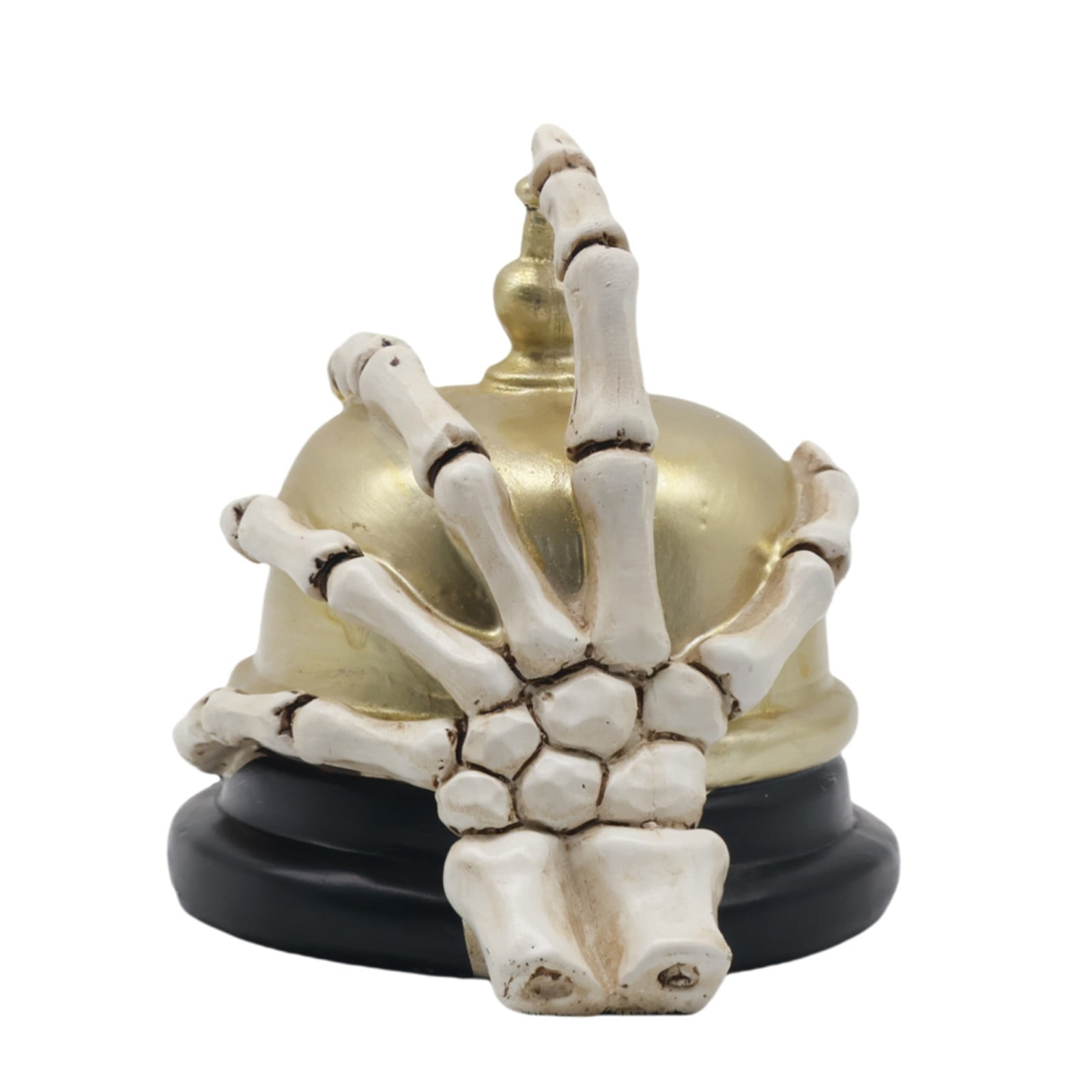 TETAIA 5 INCH Halloween Skeleton Hand And Bell Statue Skeleton Ornament ...