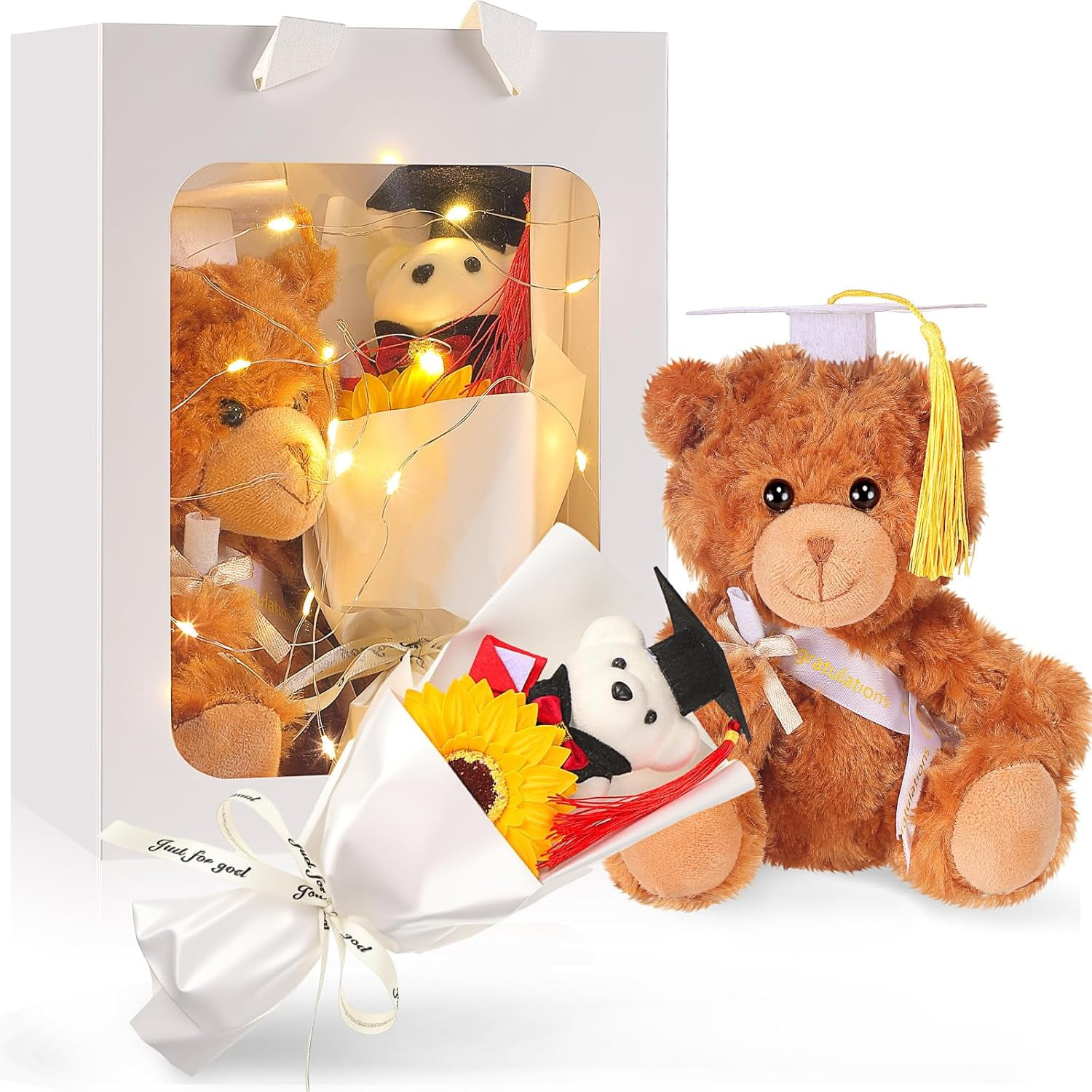 TETAIA Graduation Gifts Set Class Graduation Stuffed Plush Bear with ...