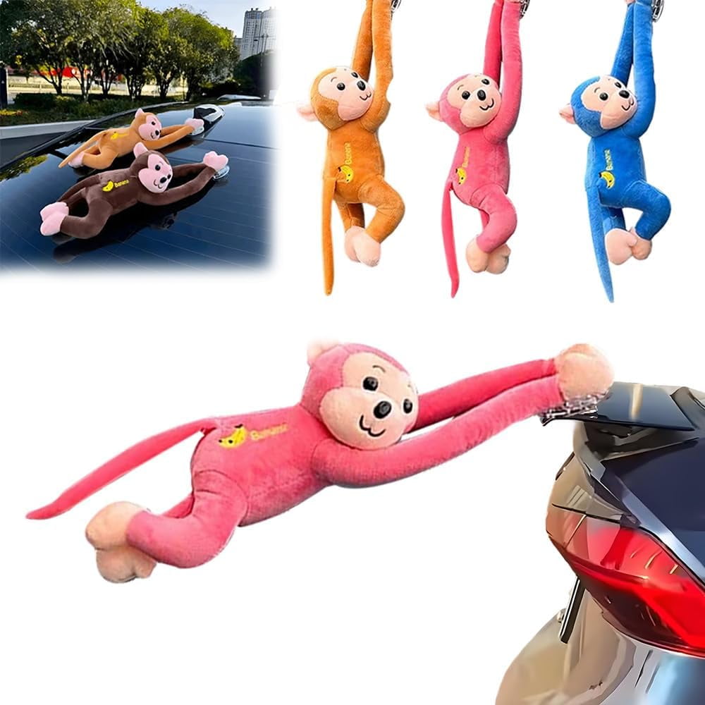 TETAIA Monkey Squad, Tail-Wind Monkey for Cars, Adorable Hanging Wind ...