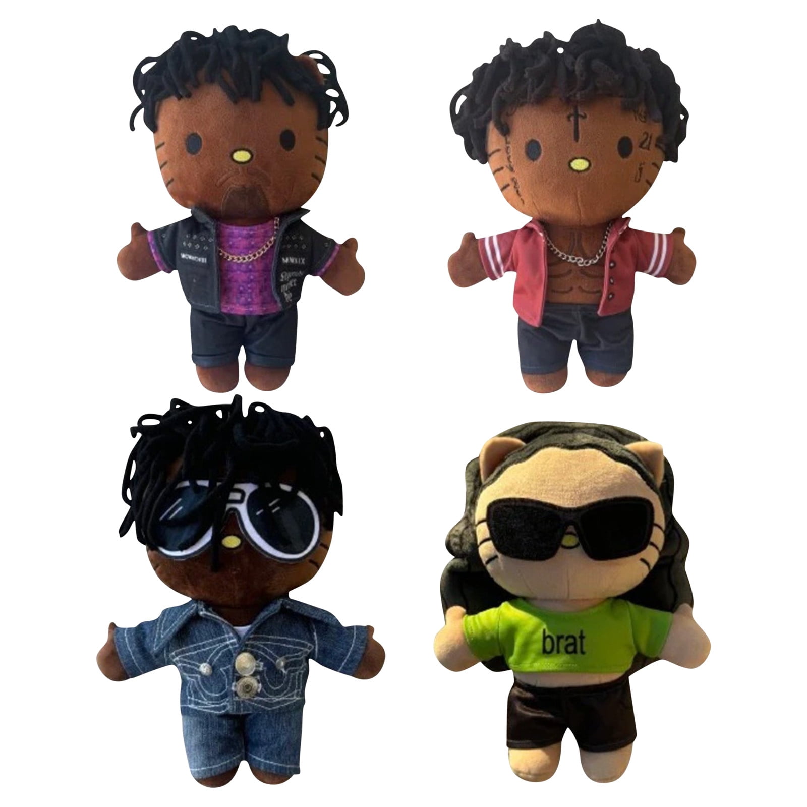 TETAIA One Size Juice Wrld Hello Kitty Plushie Savage Charli Xcx Chief ...