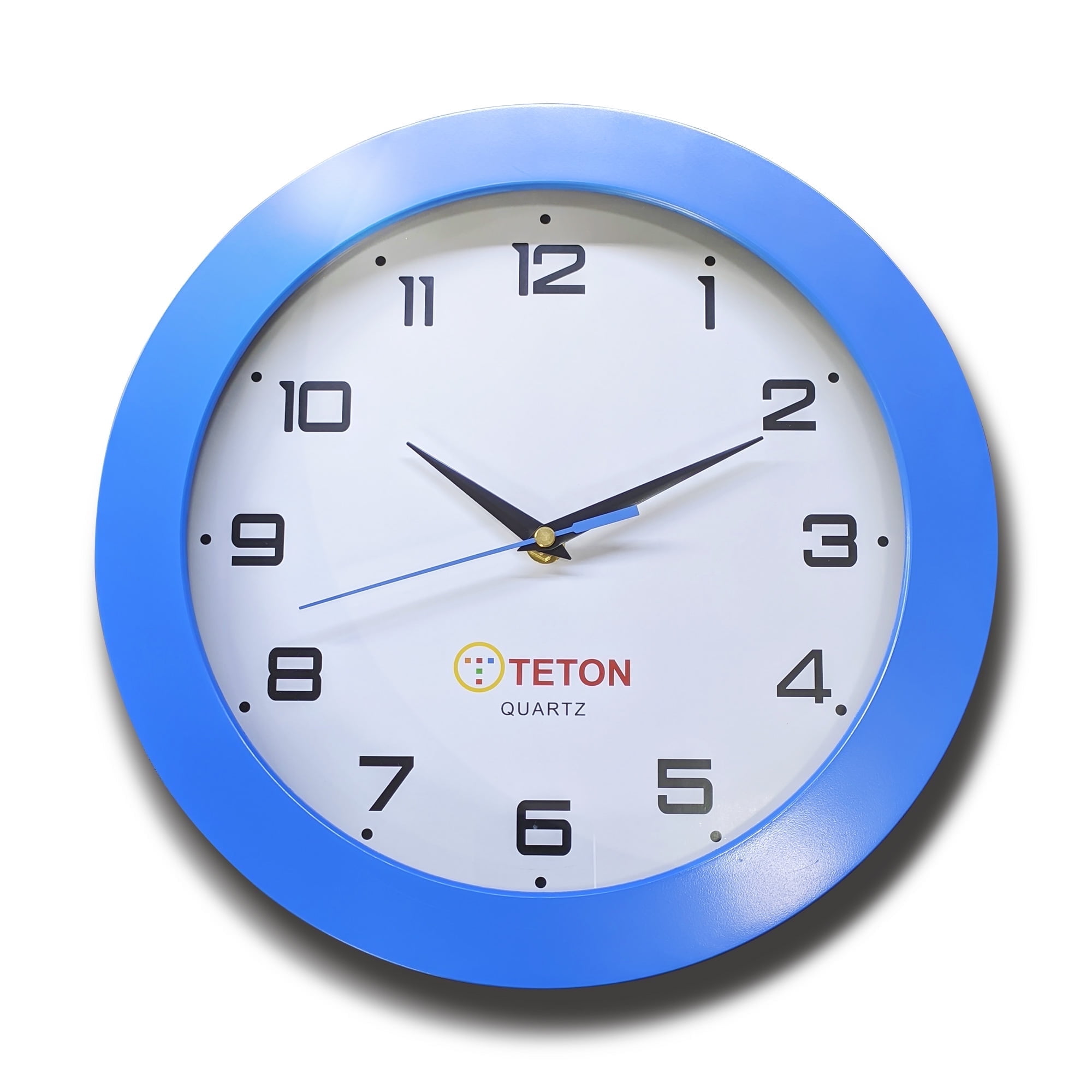 TETON ELECTRONICS 12 inch Wall Clock Silent Non-Ticking Quartz Battery Operated Clocks for ...