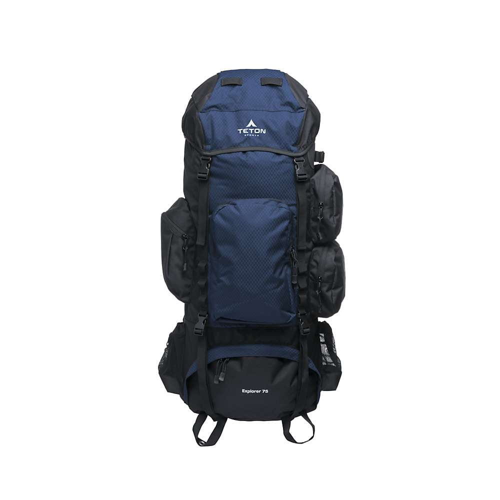 Teton Explorer 75L Hiking Backpack- Ocean with Adjustable Frame ...