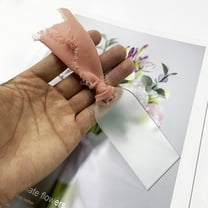 TETOU 50Pcs Acrylic Place Card for Wedding Frosting Acrylic Table ...