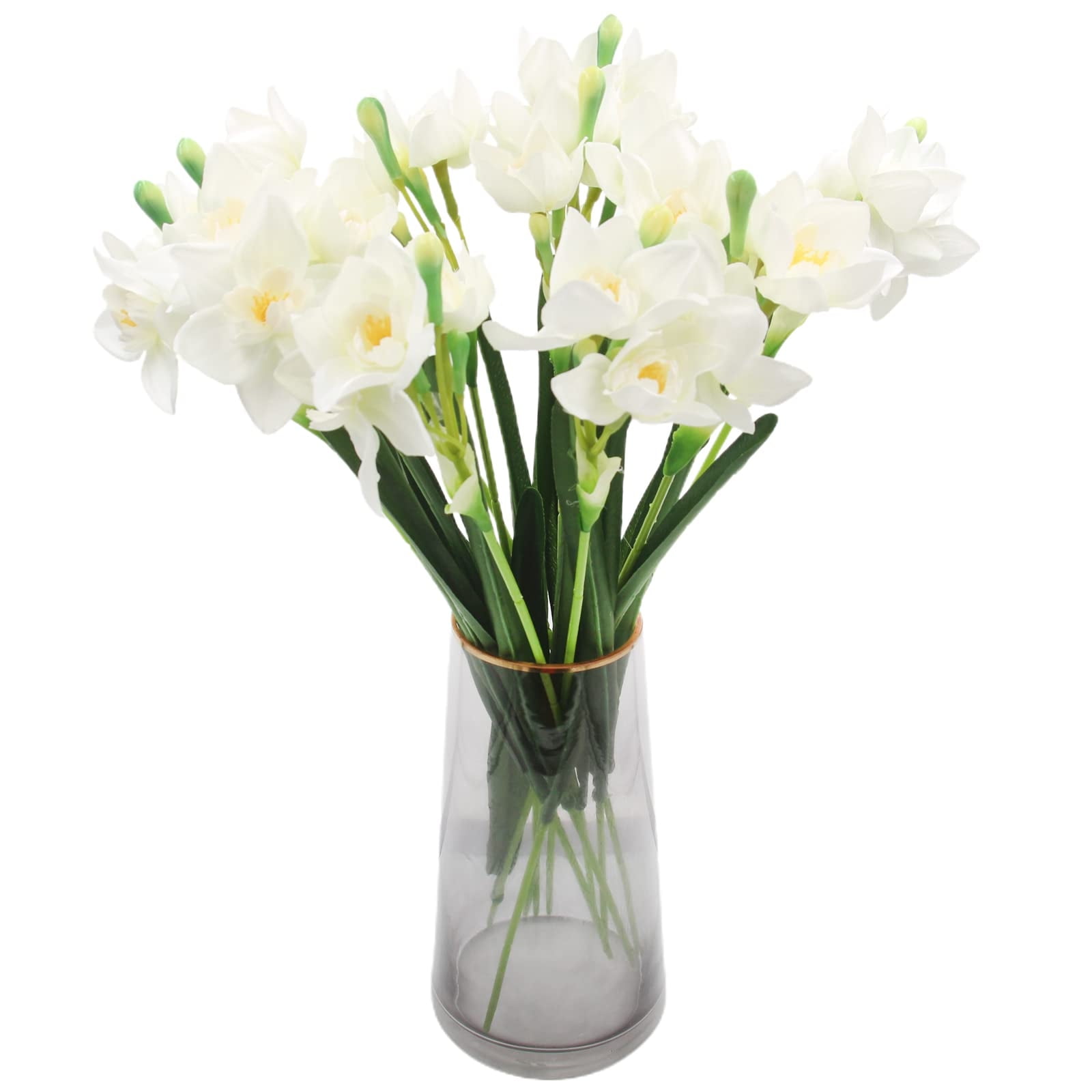 TETOU 10pcs Artificial Daffodils Flowers Fake Daffodil Flower for Store ...