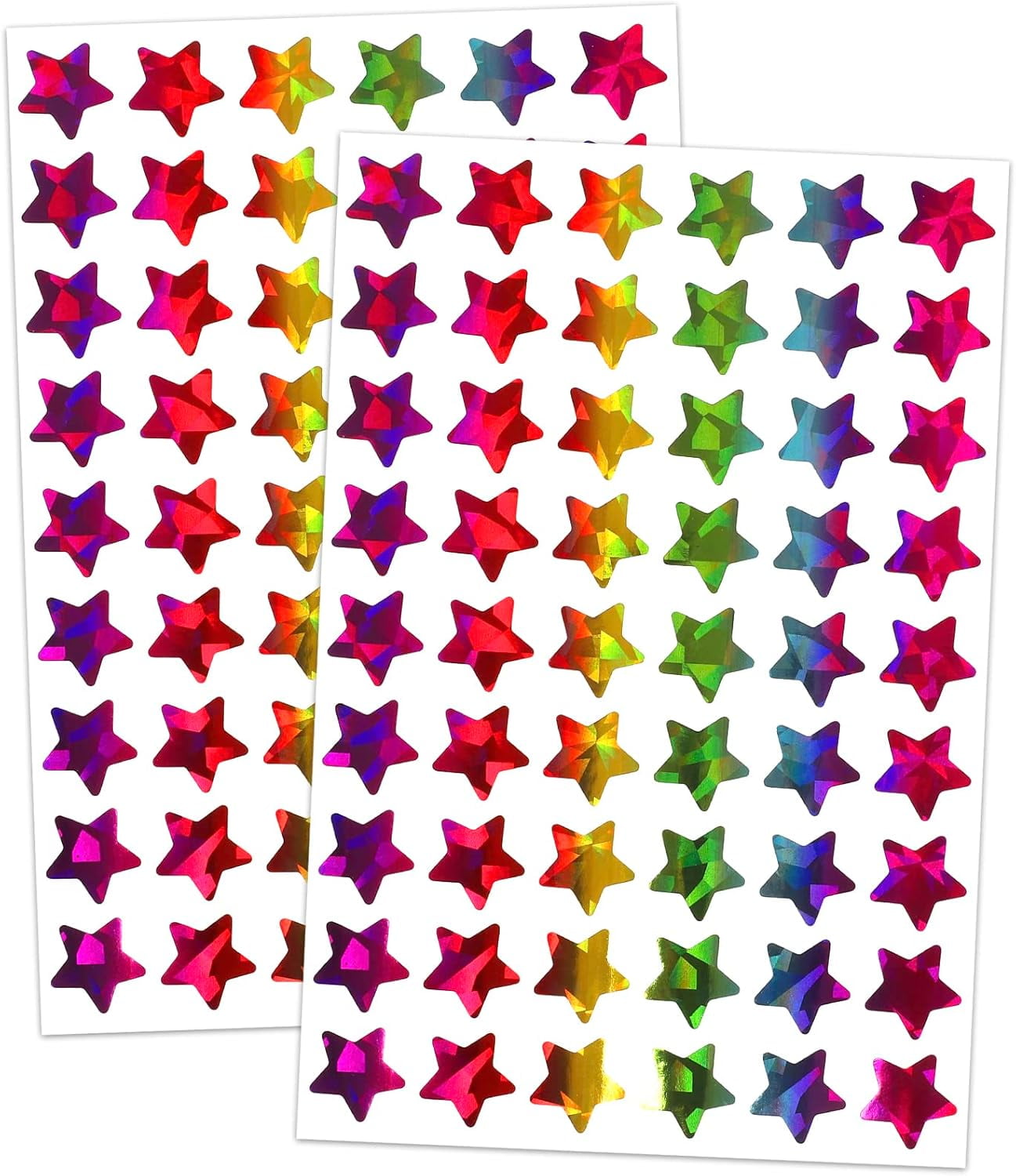 TETOU 30 Sheets/1620 Stickers Small Star Stickers, Children Lovely Five ...