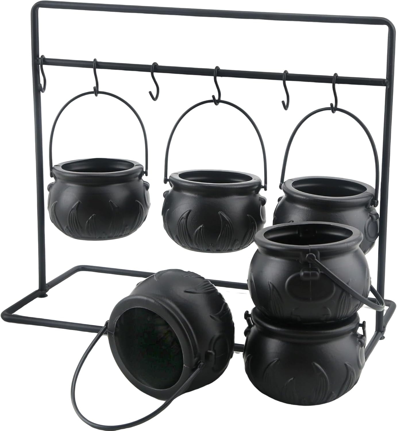 TETOU 6Pcs Halloween Witches Cauldron Serving Bowls Decor, Halloween ...