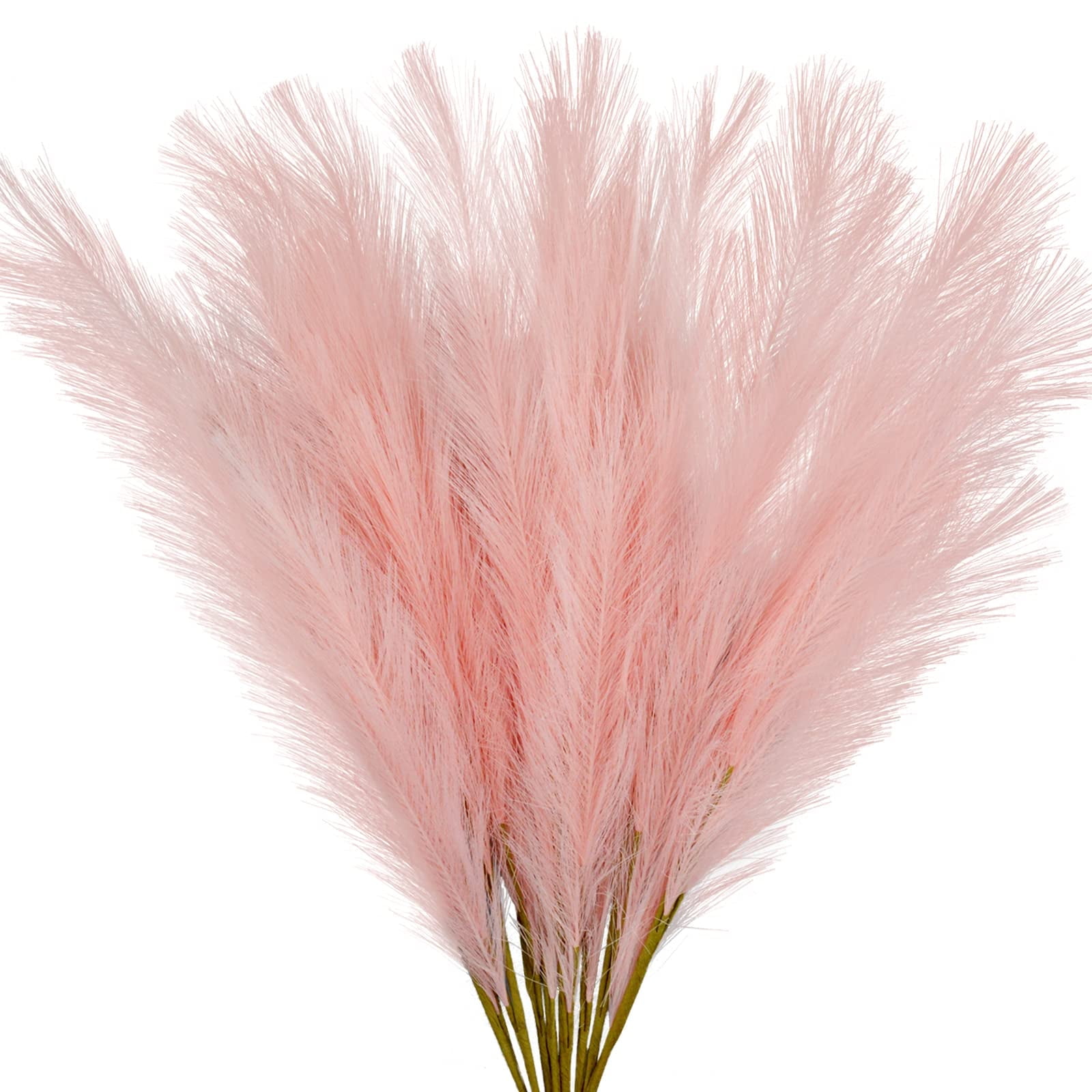 TETOU 8pcs Faux Pampas Grass 38"/3.1FT Tall Floral Large Artificial ...