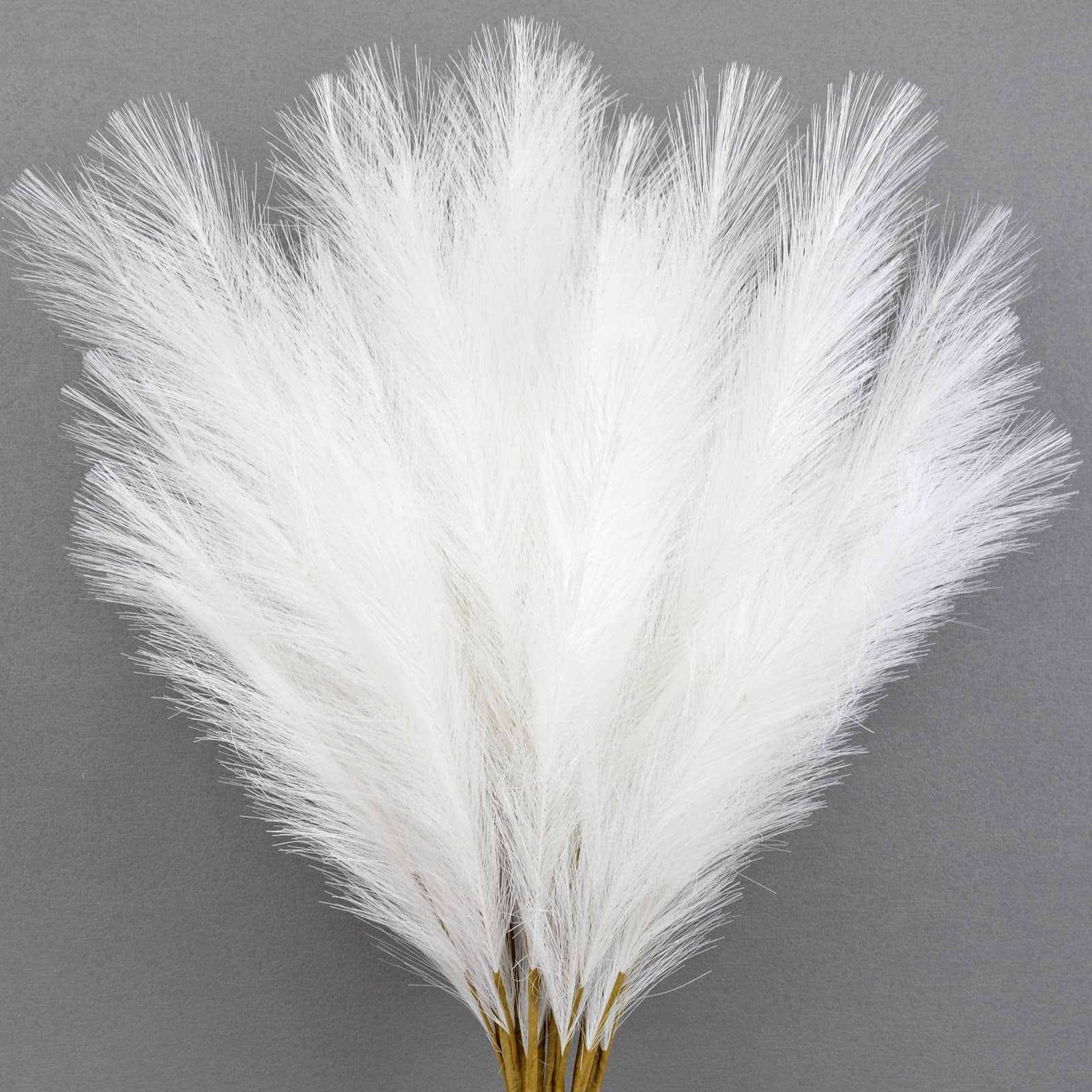 TETOU 8pcs Faux Pampas Grass 38"/3.1FT Tall Floral Large Artificial ...