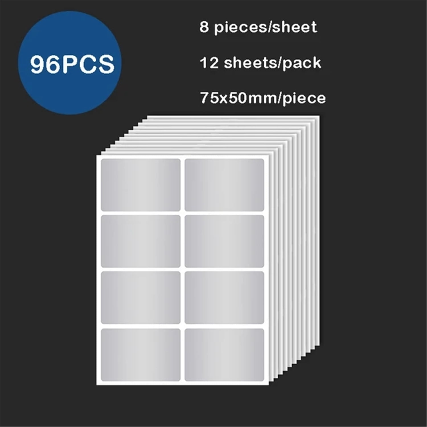 TETOU 96pcs Waterproof Food Labels for Containers Handwrite Removable ...