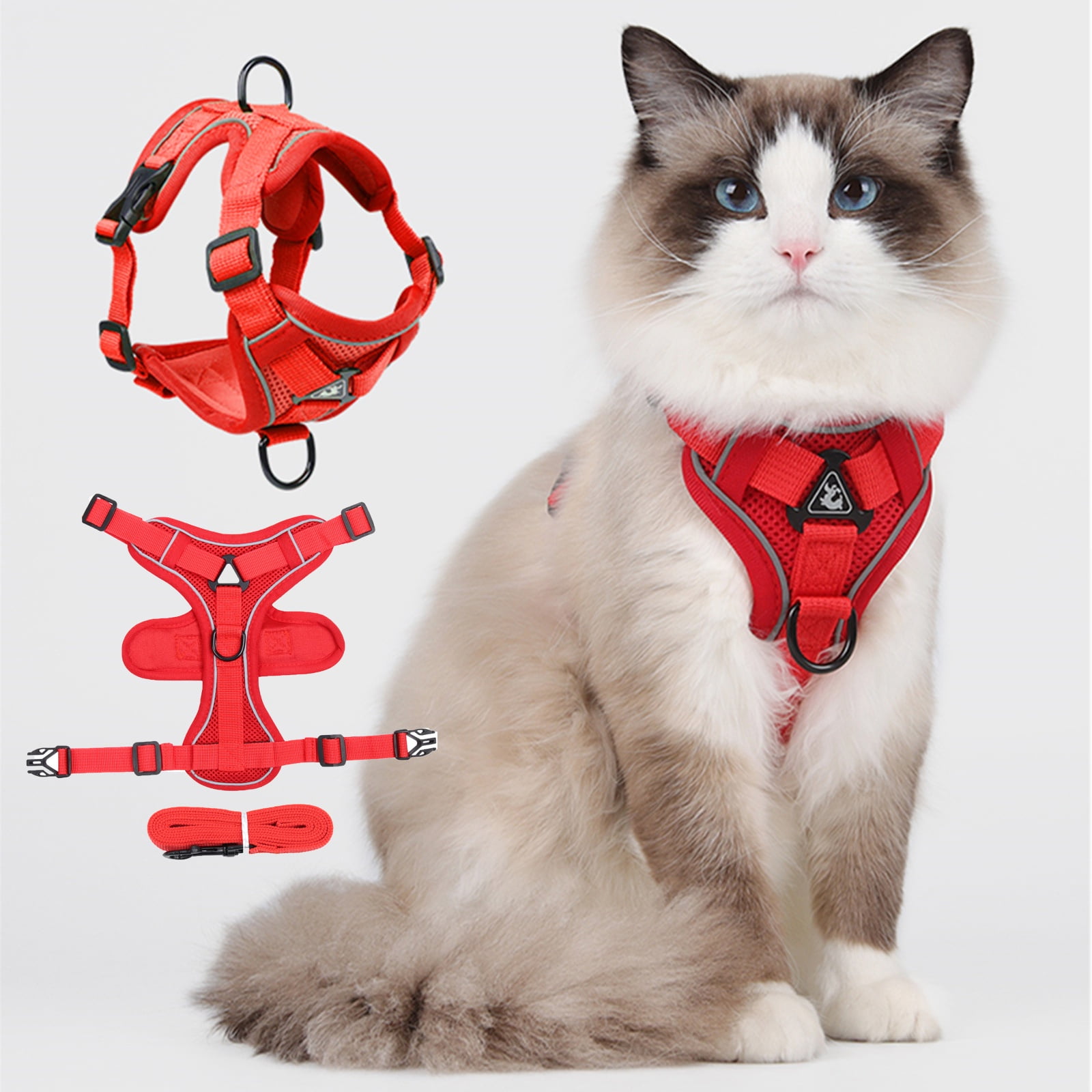 TETOU Cat Dog Harness and Leash, Escape Proof Soft Adjustable Vest ...