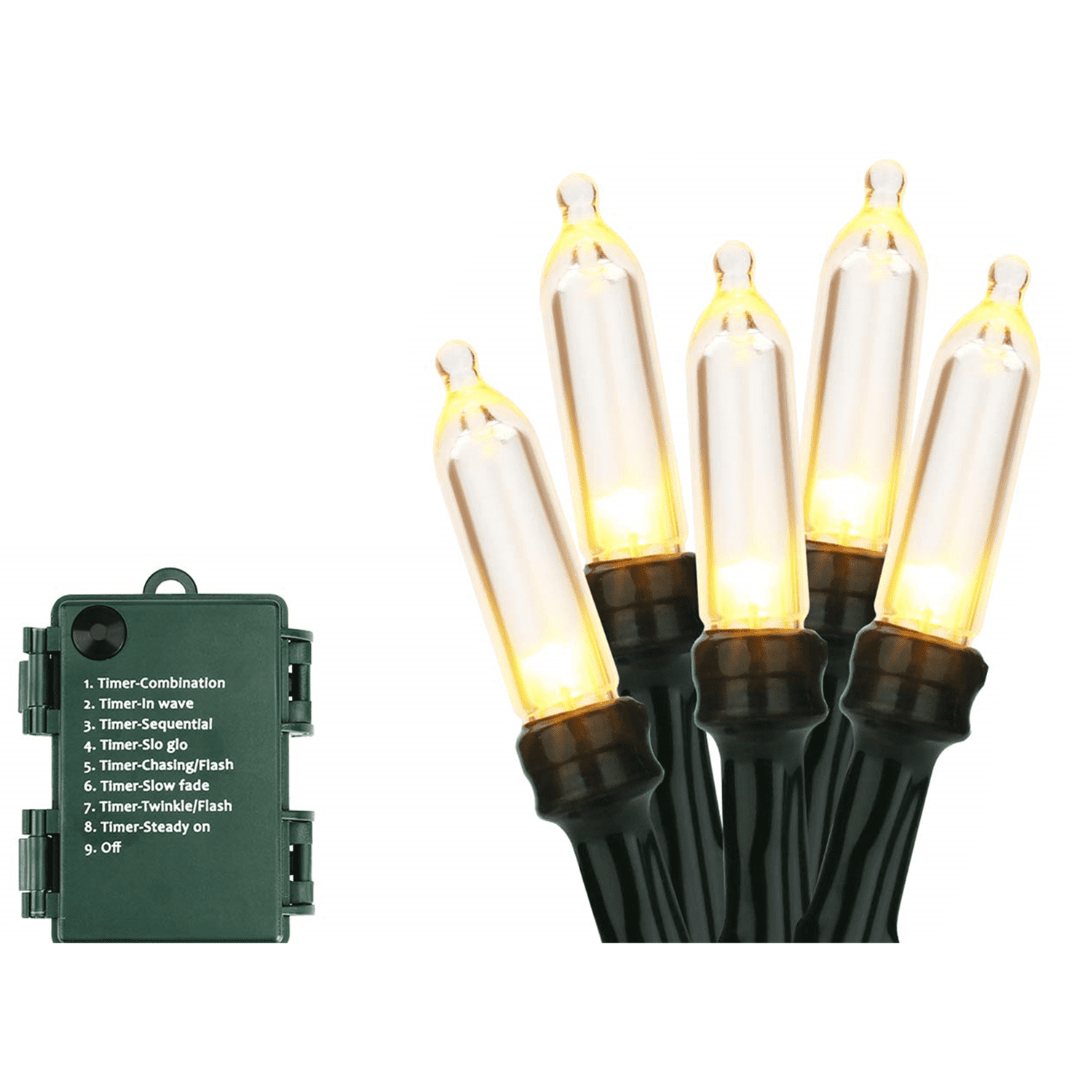 TETOU Christmas Lights, 33ft 100 LED Battery Mini Christmas Tree Lights ...