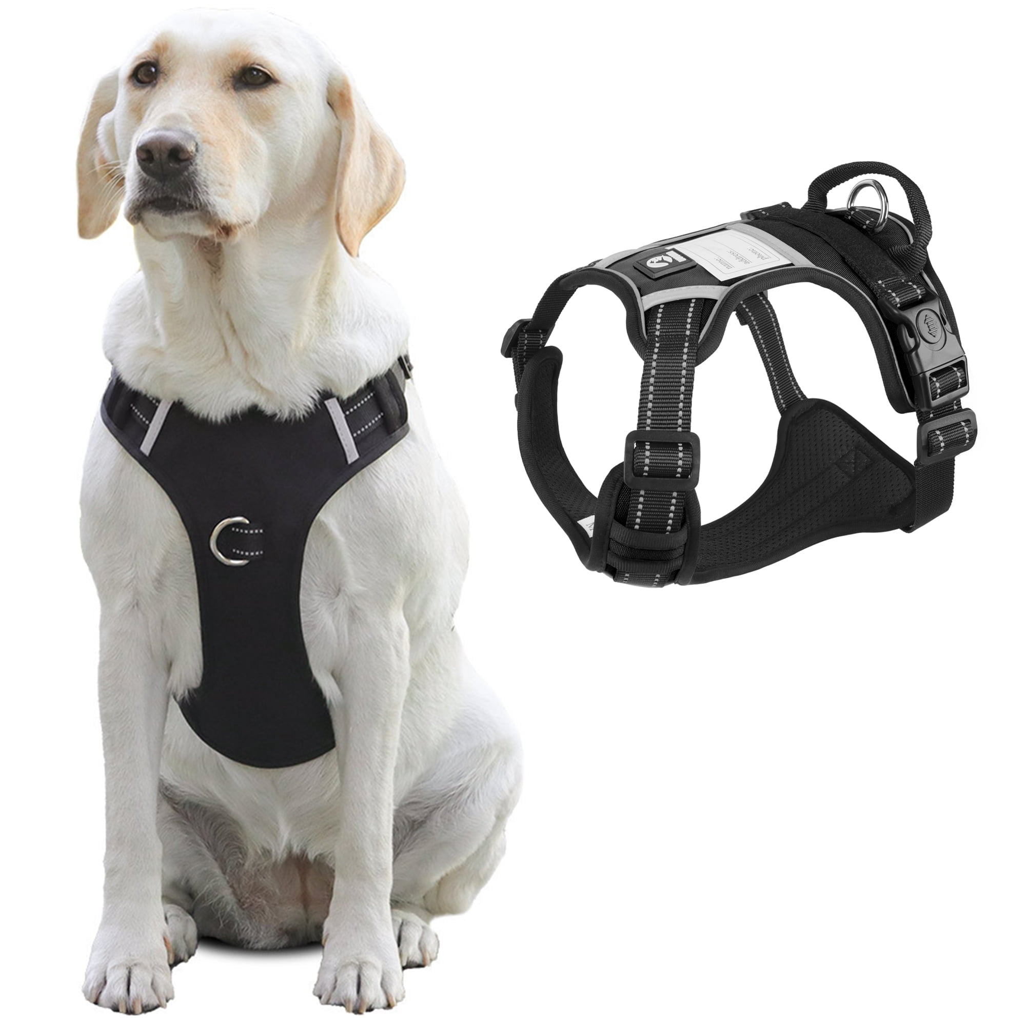 TETOU Dog Harness, No-Pull Pet Harness, Adjustable Reflective Soft ...