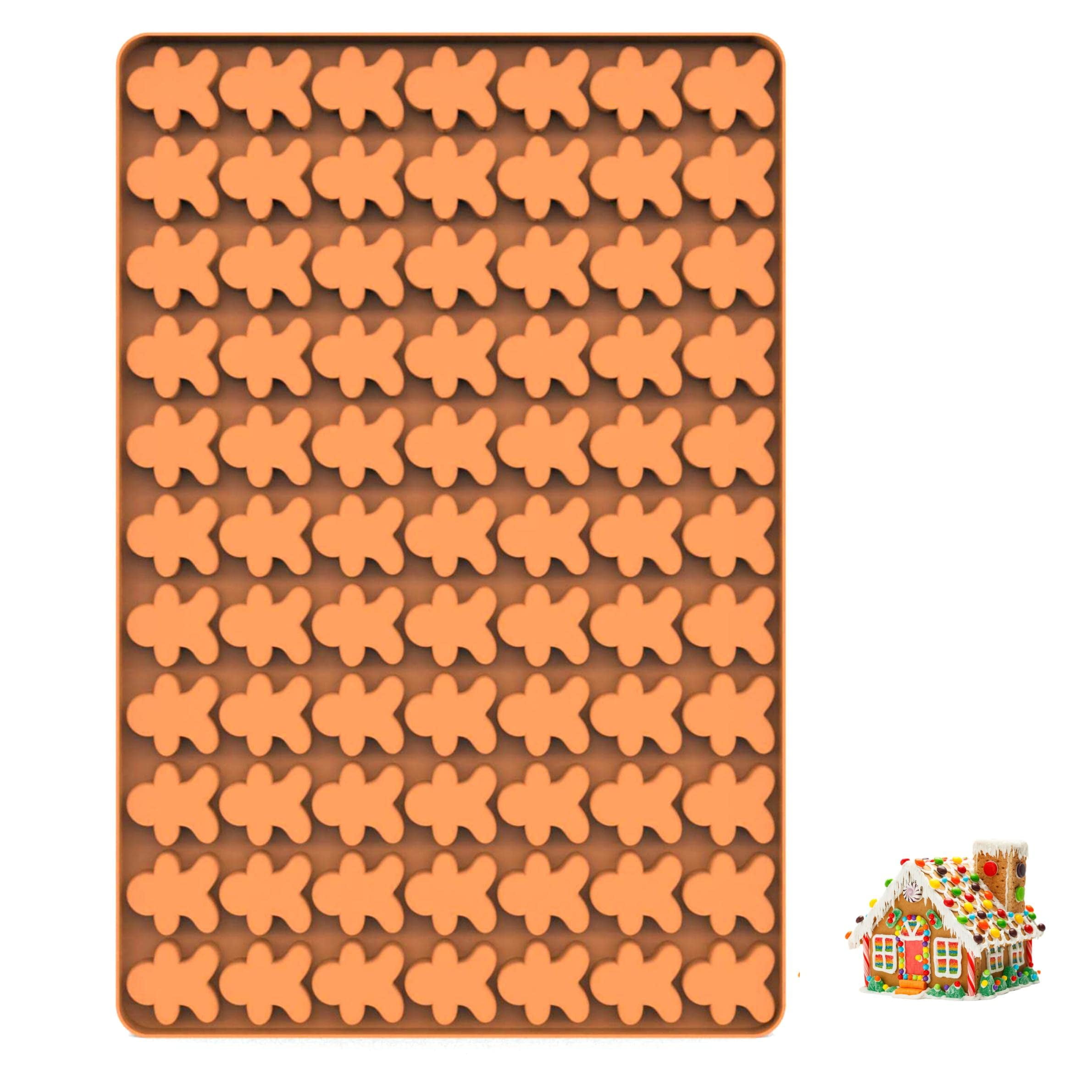 TETOU Gingerbread Man Silicone Molds for Halloween Candy, Chocolate ...