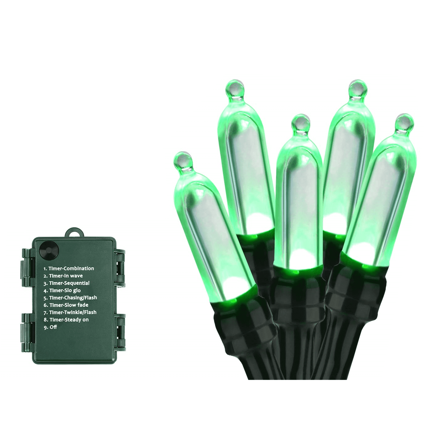 TETOU Hallowe'en Lights, 33ft 100 LED Battery Hallowe'en Lights, 8 ...