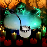 TETOU Halloween Party Mist Maker, Fog Machine Atomizer with 12 LED ...