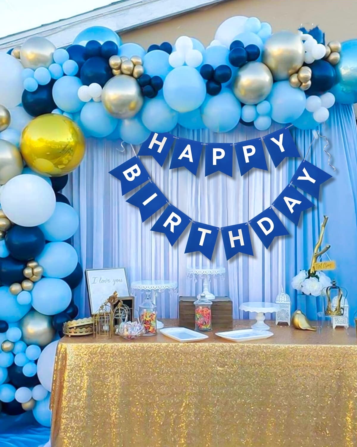 TETOU Happy Birthday Banner Signs Funny Birthday Party Supplies for ...