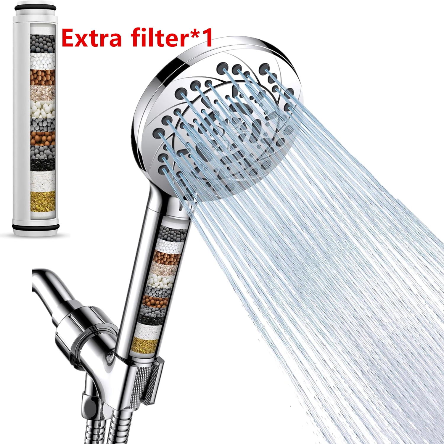 TETOU, 5 Modes, Filtered Handheld Showerhead - Walmart.com
