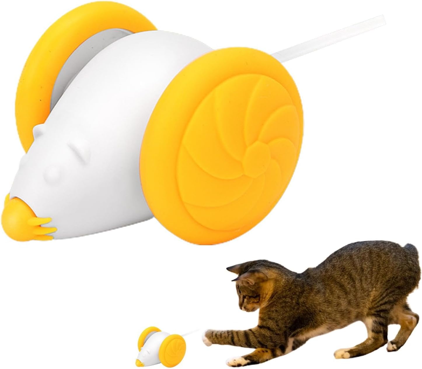 TETOU Interactive Cat Toys for Indoor Cats, Automatic Cat Toy with LED ...