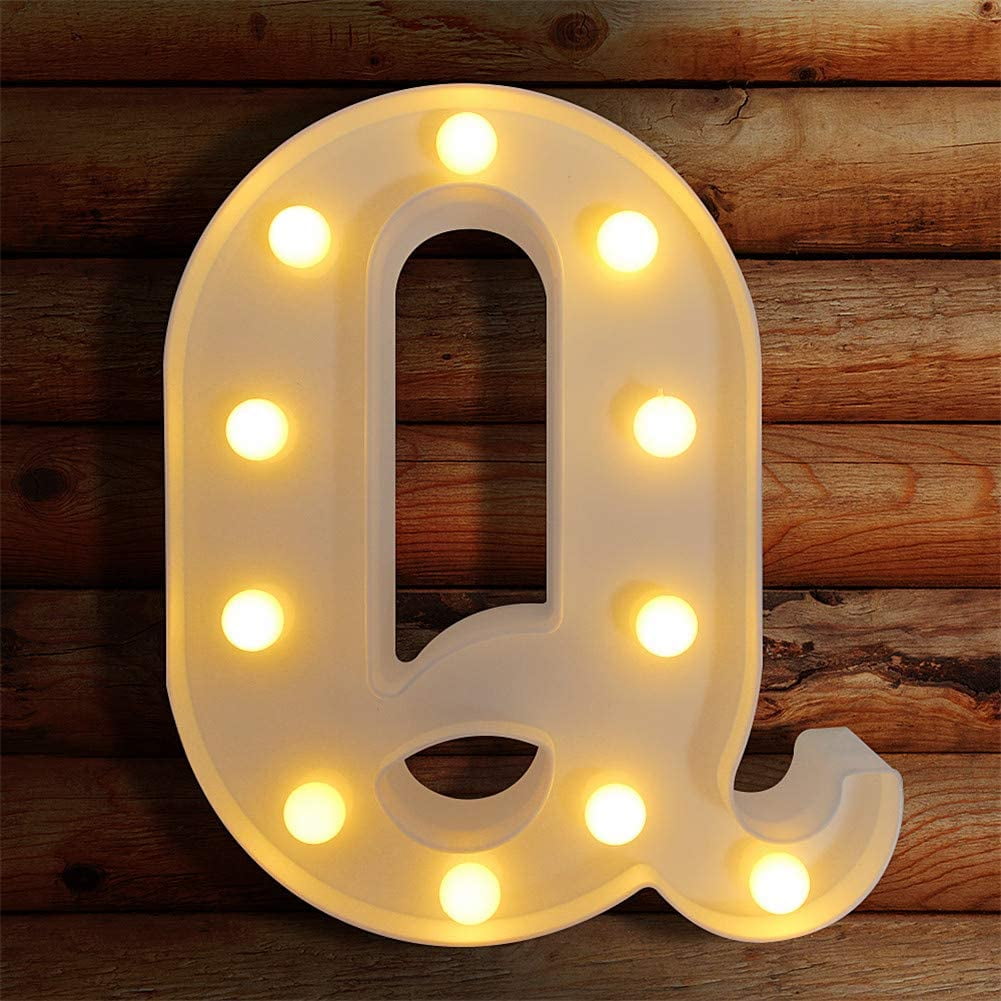 TETOU LED Letter Lights Luminous Letters Sign Home Decor for Wedding ...