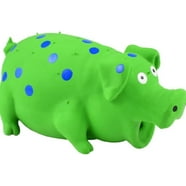 Kiddopark Squeaky Pig Dog Toys, 2 Pack Durable Natural Latex Squeaker ...