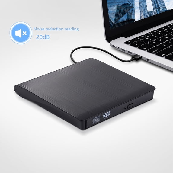 TETSELF External CD DVD Drive with USB 3.0 Portable DVD/CD+/-RW Player ...