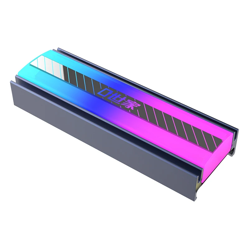 TEUCER M.2 NVME SSD Heatsink 5V 3Pin ARGB Colored Lights 2280 Solid ...