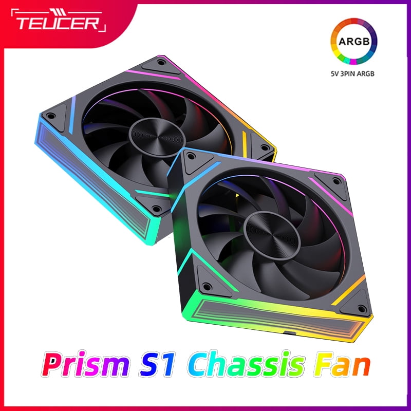 TEUCER Prism S1 Chassis Fan 120MM ARGB 5V 3Pin PWM PC Cooling Fan ...