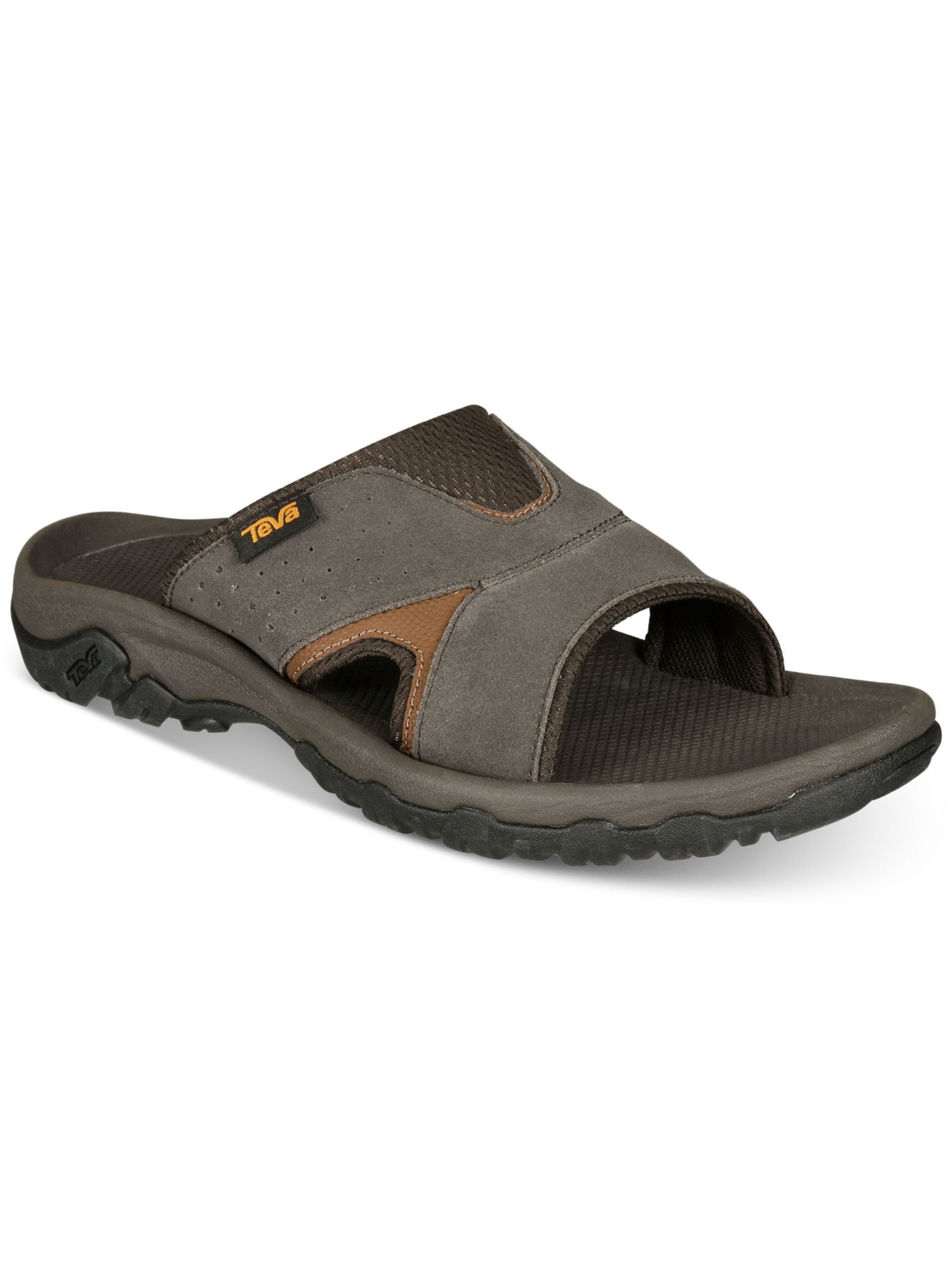 TEVA Mens Gray Color Block Mixed Media Traction Padded Water Resistant ...