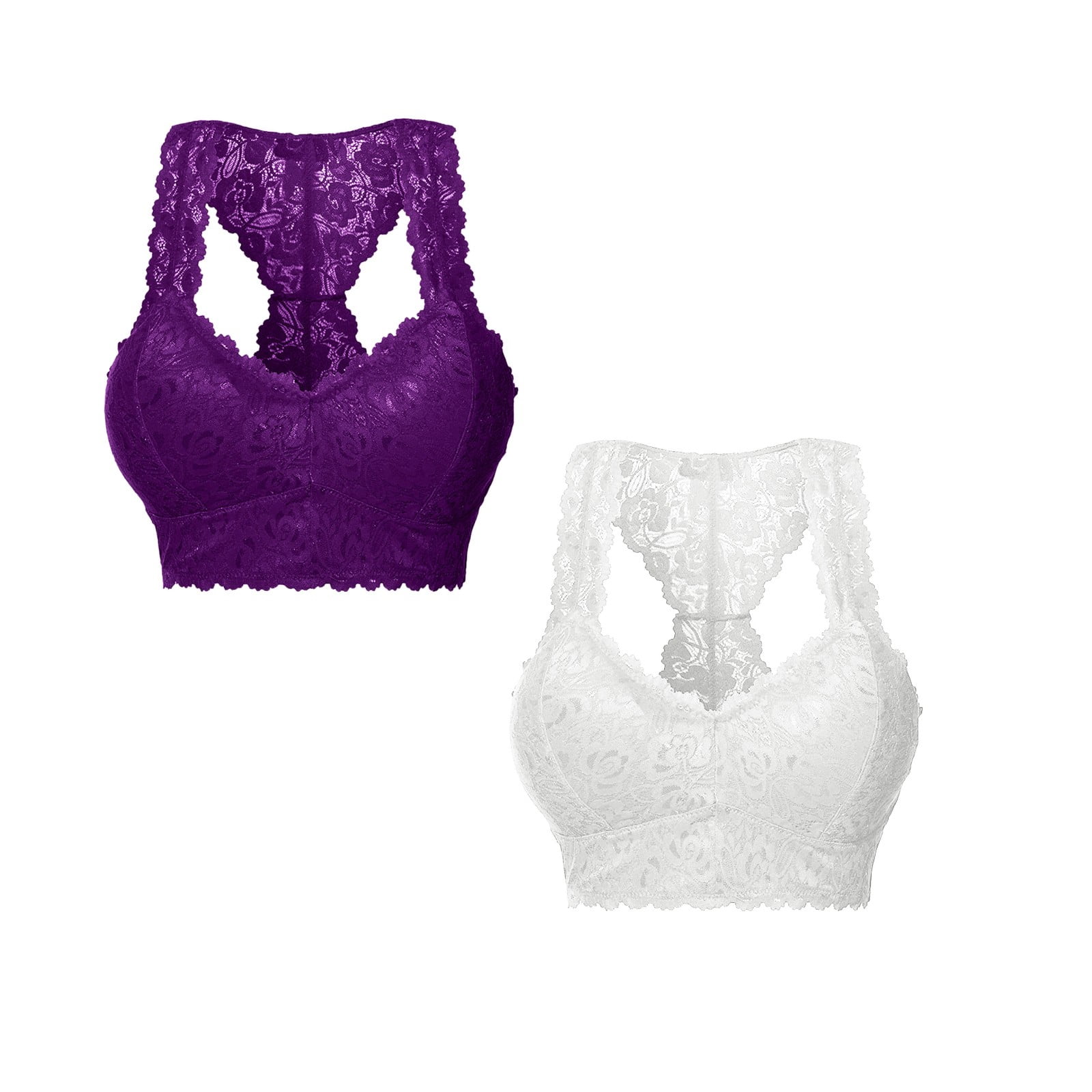 TEVEQ 2 Pack Push Up Bras for Women 2025 Trendy Women Plus Size Vest ...