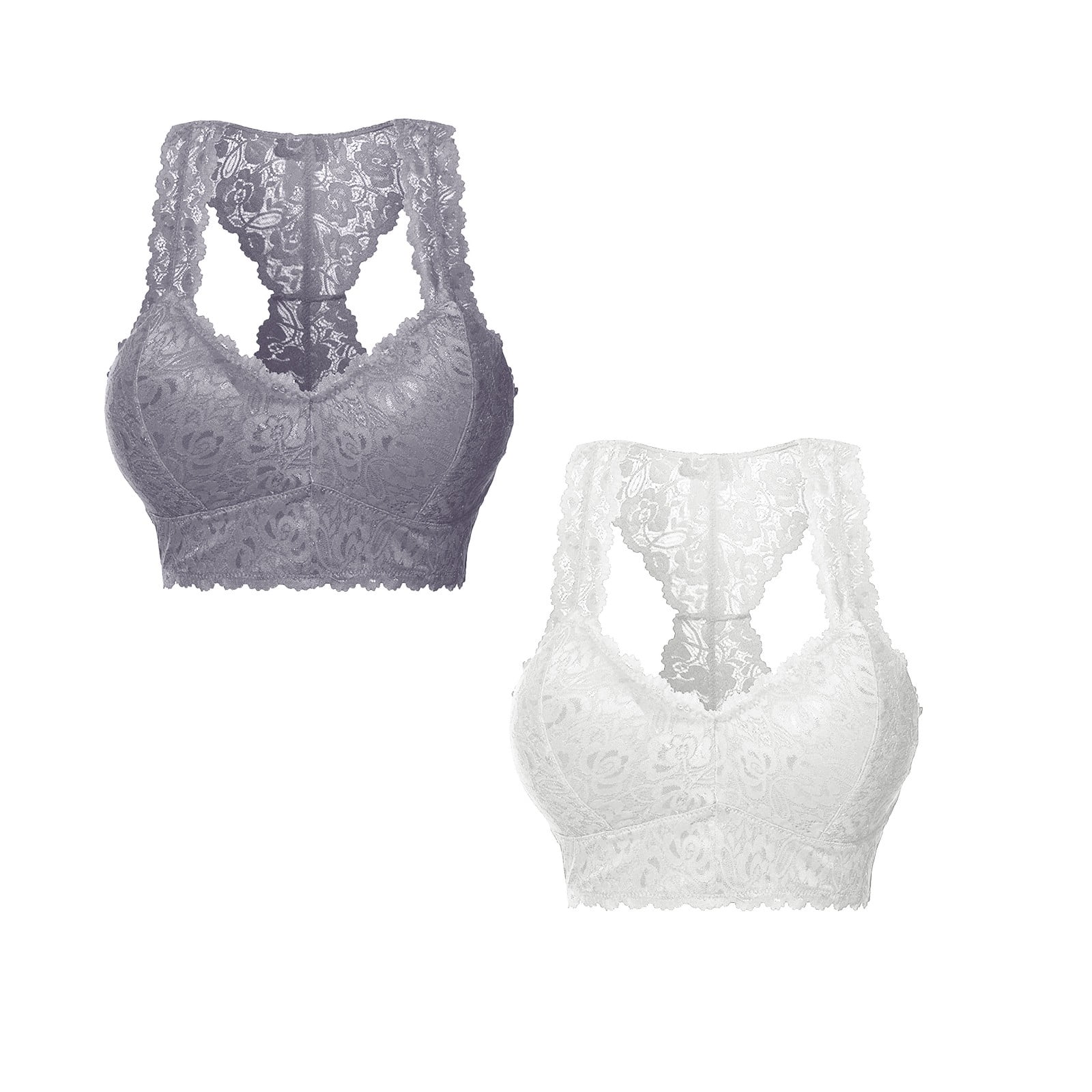 TEVEQ 2 Pack Push Up Bras for Women 2025 Trendy Women Plus Size Vest ...