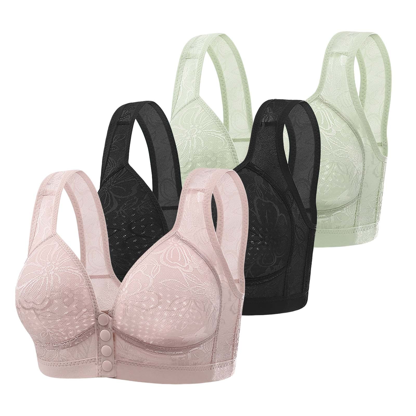 TEVEQ 2025 New Daisy Bras for Women No Underwire Front Closure Comfort ...